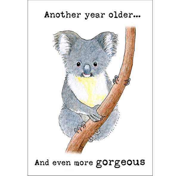 Even more gorgeous koala birthday card | Paperbark Writer