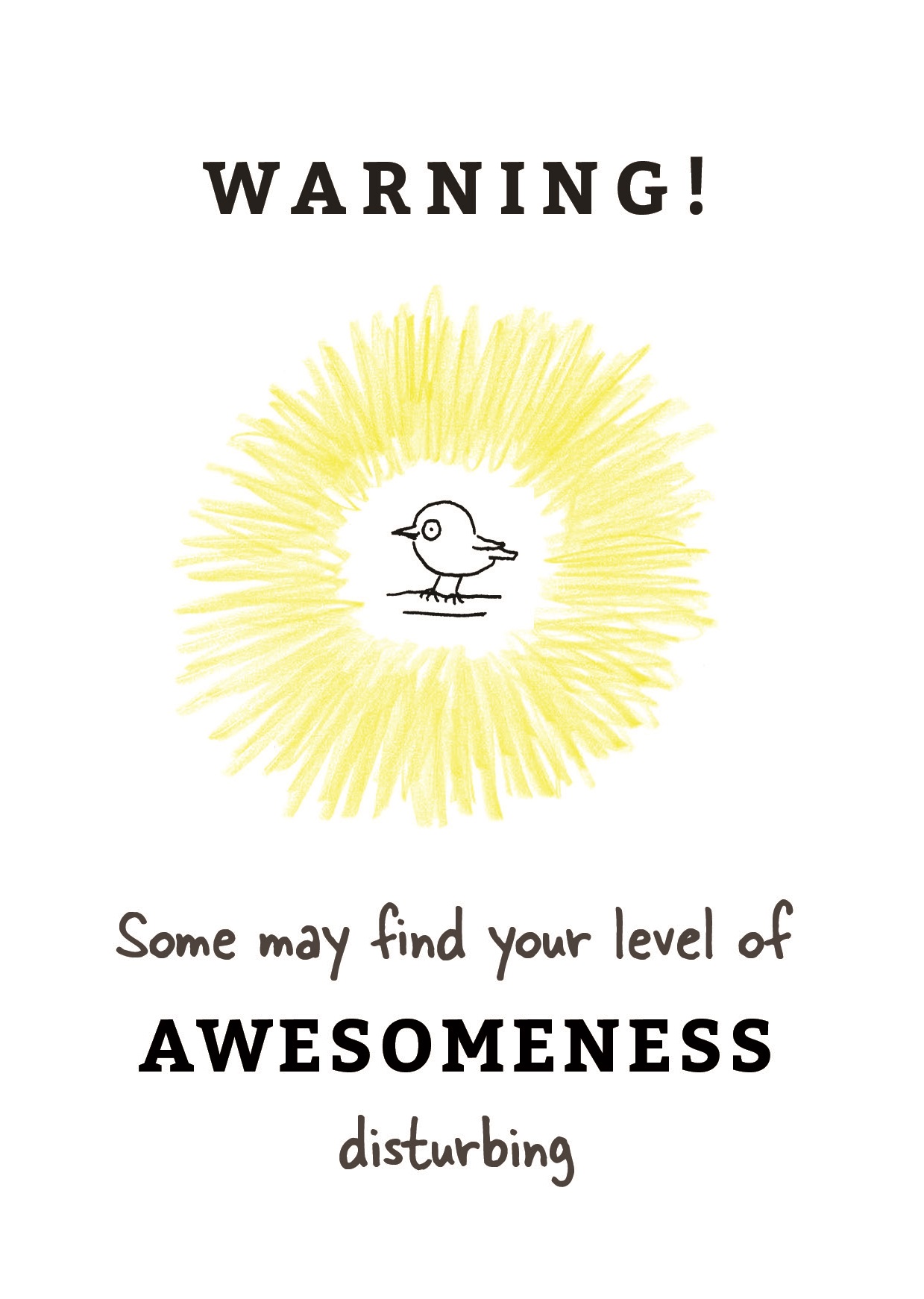 Awesomeness card | Paperbark Writer