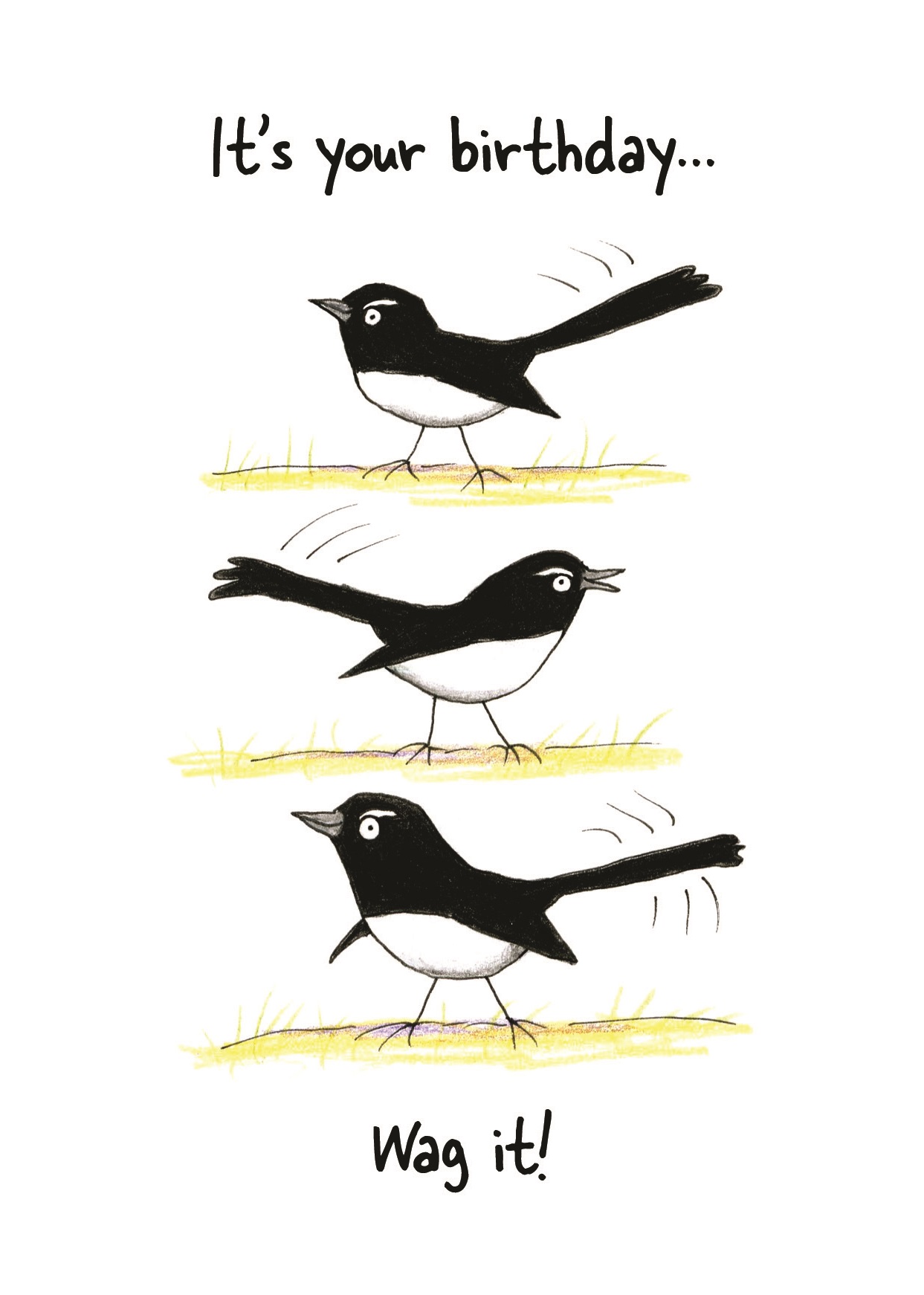 Wag it birthday card | Paperbark Writer