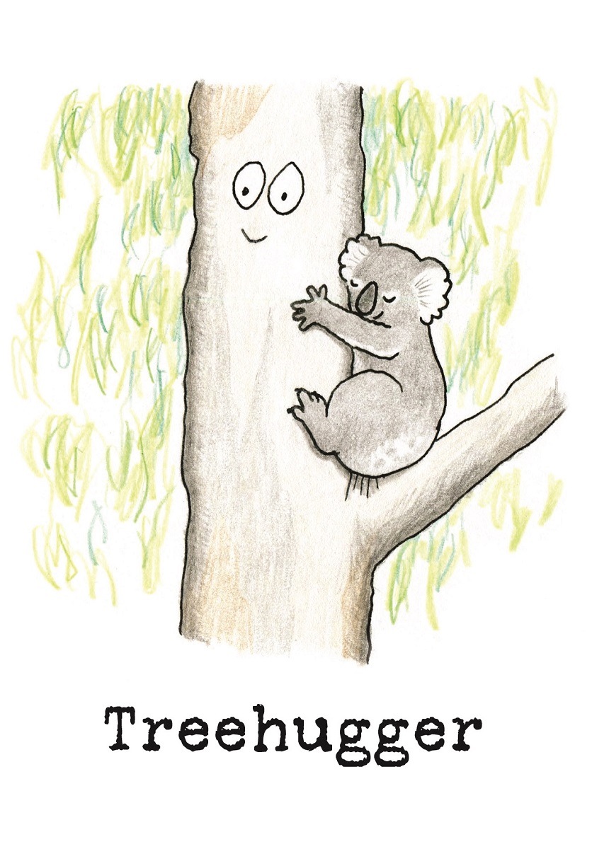 Treehugger card | Paperbark Writer
